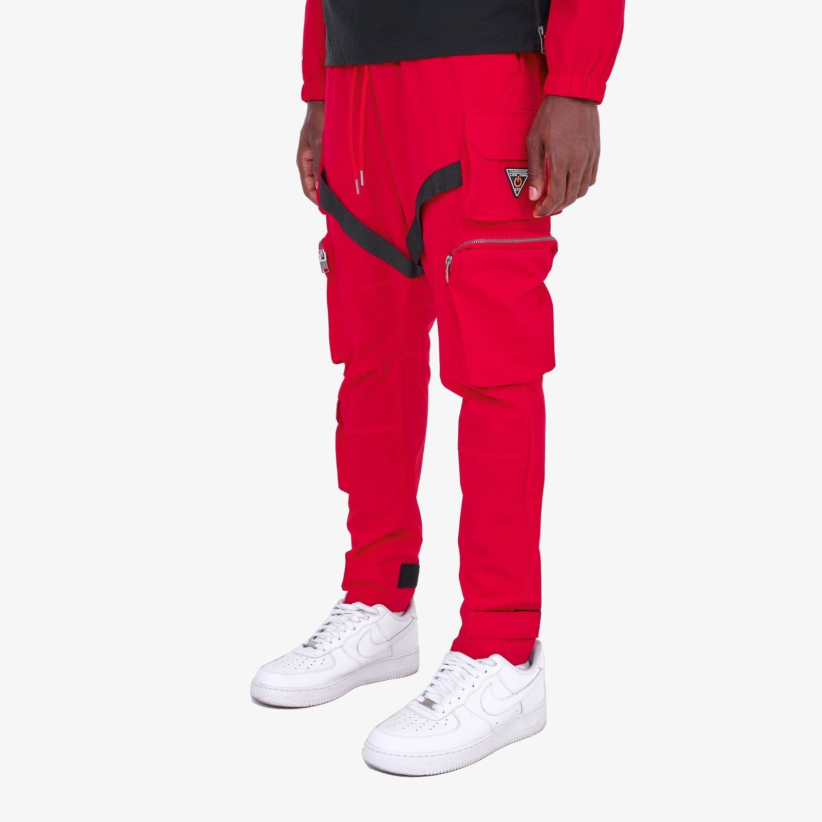 V5. RED PANTS W/ STRAPS – LIFE CODE